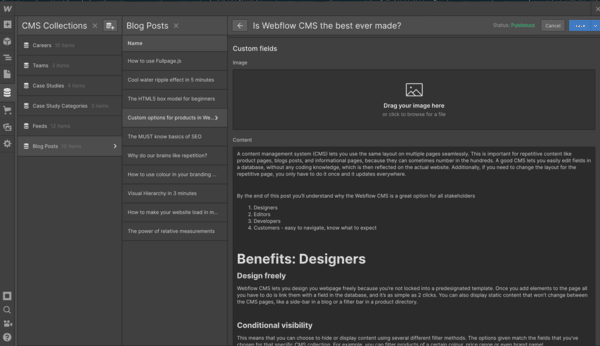 Visual Development: compare 4 no-code plateforms for your next website